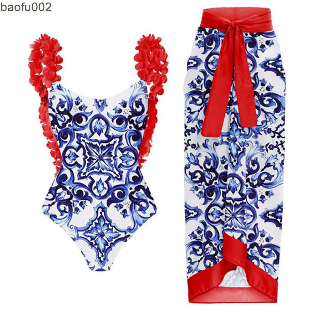 Casual Vintage Women's One Piece Swimsuit: Luxury Backless Beach Dress ...