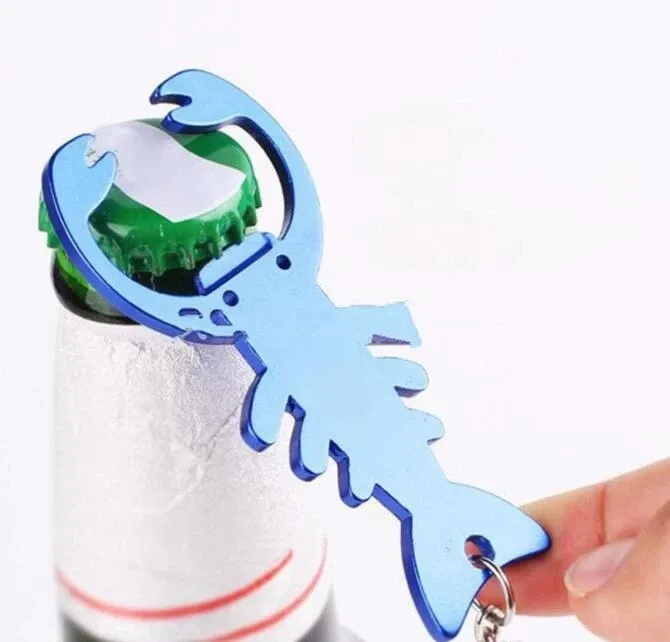 Bottle Opener Keyring Lobster Design - Metal Keychain Beer Opener ...