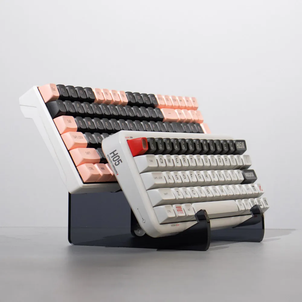 Computer Keyboard Stands 2 Tier Transparent Keyboard Display Shelf For ...