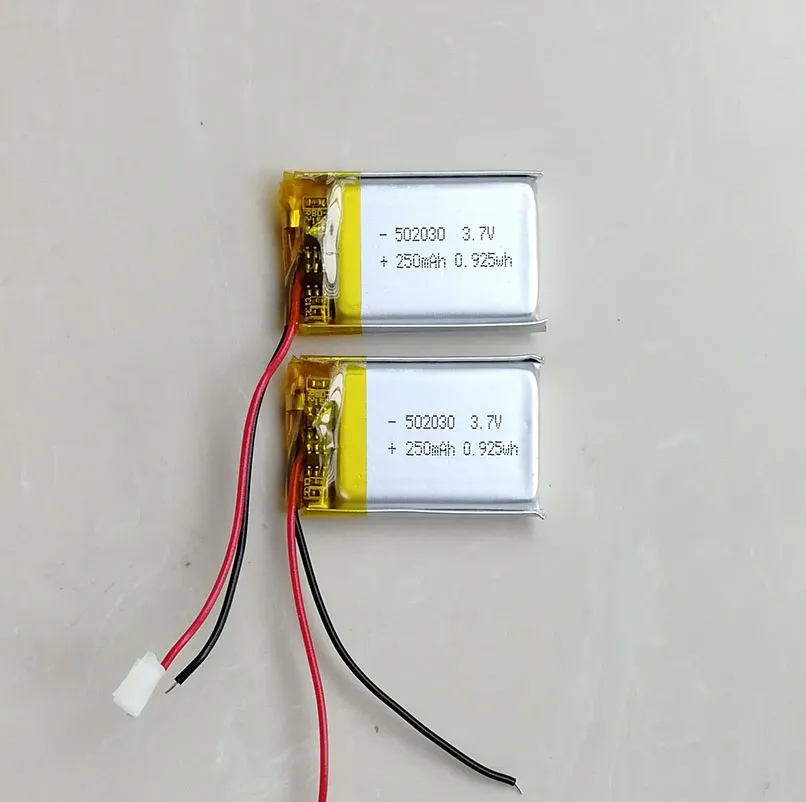 Rechargeable 3.7V 250mAh Li Polymer Battery With Protection Board For ...