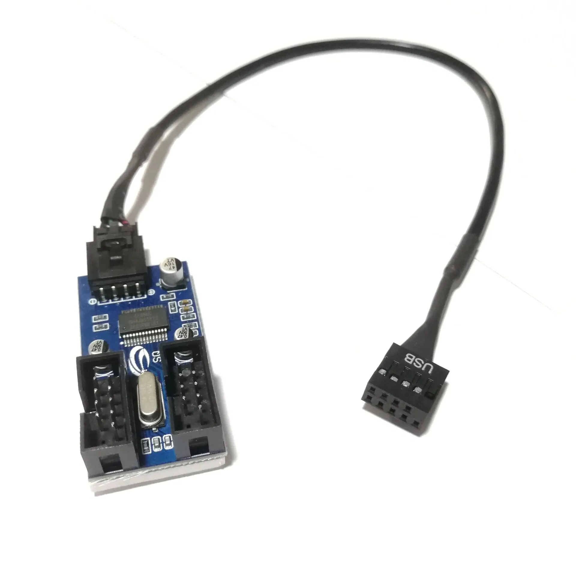 Mainboard Host Case Internal 9pin Connector USB 1To2 Splitter Chipset ...