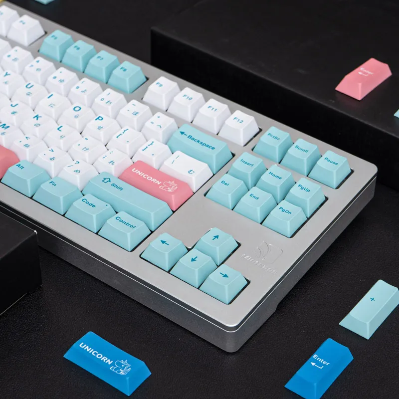 GMK Unicorn PBT Keycap Dye Sub Cherry Profile English Personalfic ...