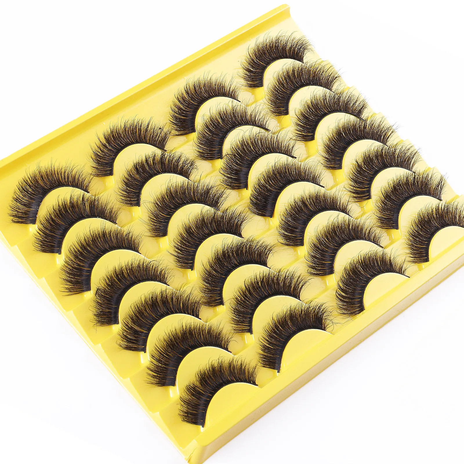 Handmade Mink False Eyelashes Reusable Full Strip Lashes, Messy ...