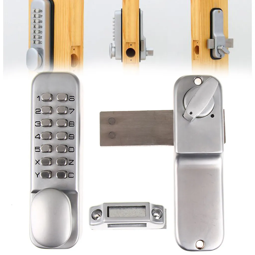 Aluminium Sliding Door Lock Password Digital Push Button Door Lock Pad ...