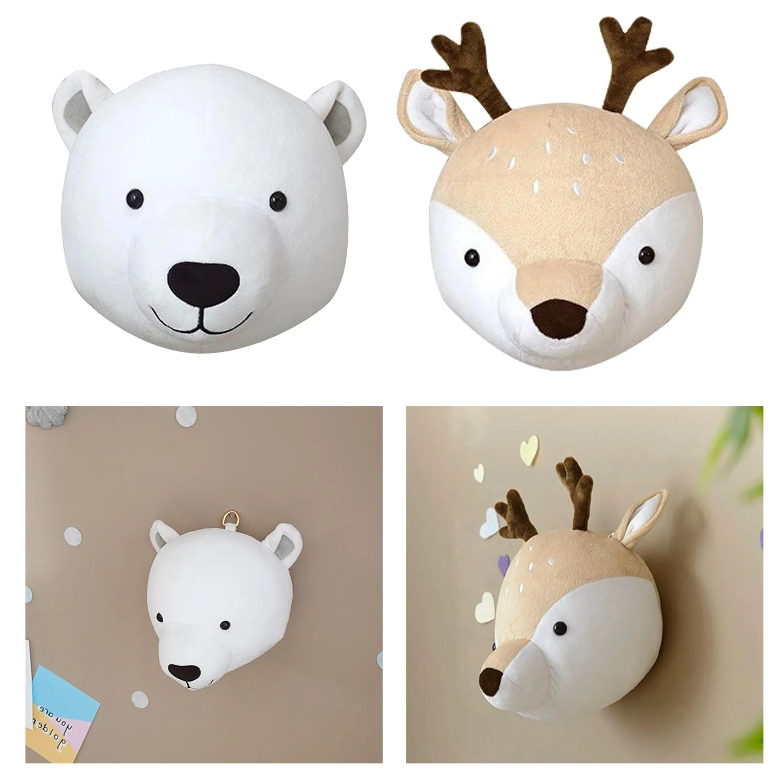 Jungle Safari Animal Head Wall Stand Holder... From Cong06, $9.19 ...