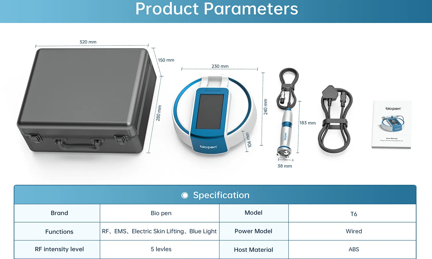 360° Rotating Facial Massager With RF, EMS, And Microcurrent For Skin ...