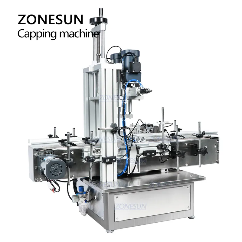 ZONESUN Pneumatic Desktop Automatic Capping Machine for Vial Spray ...