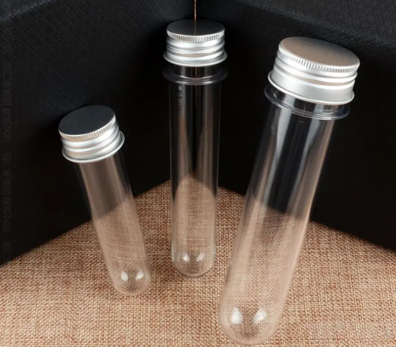Transparent Plastic Test Tube Bottles 30ml 40ml 100ml Cylindrical ...