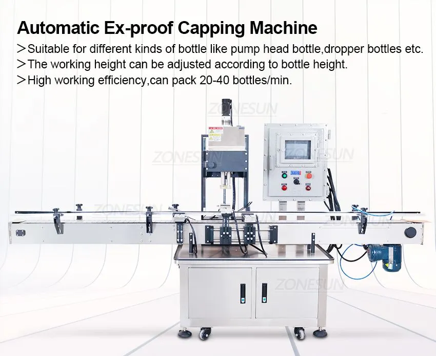 Pressure Sprayer Bottle ZONESUN Automatic Capping Machine For E Juice Jar Cap Screwer, Includes ...