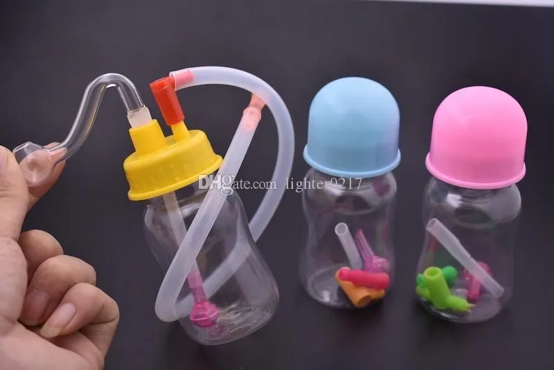 3style 10mm Inline Perc Plastic Beaker Bong Mini Dab Oil Rig Bong Glass ...