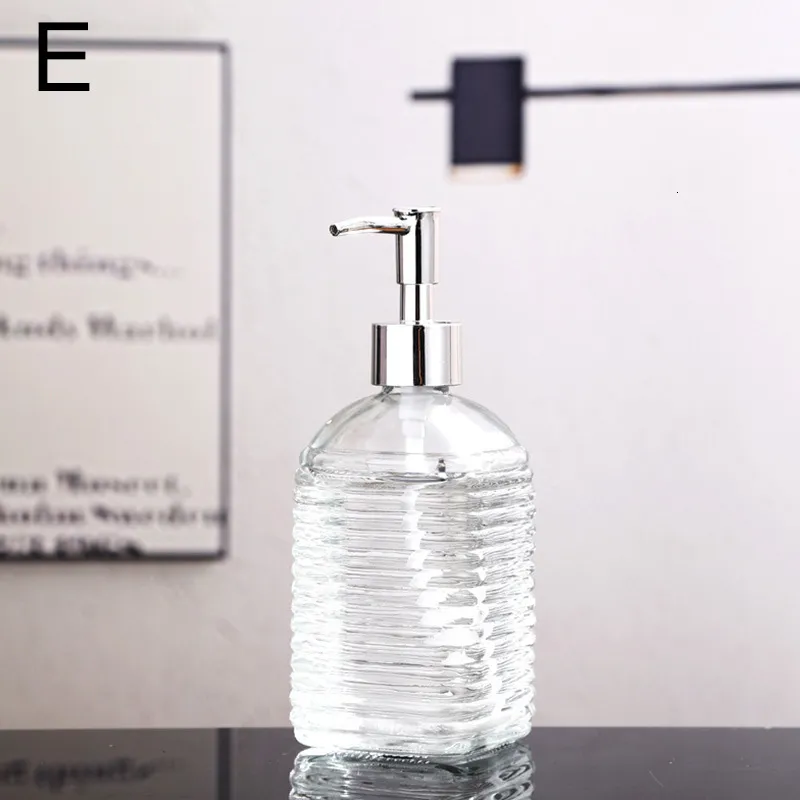 400ml Glass Soap Dispenser - Large Capacity, Non-Slip, Refillable ...