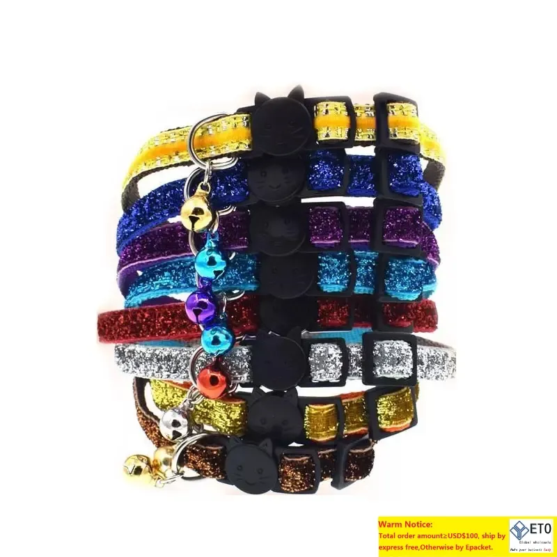 Bling Glitter Cat Collar with Safety Breakaway Buckle & Bell - Shop Now ...