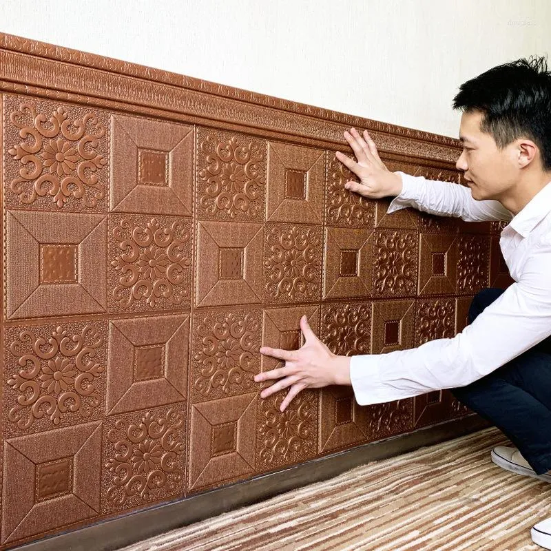 Ceiling Wall Stickerss Self Adhesive 3D Ceiling Roof Sticker Fence Anti ...