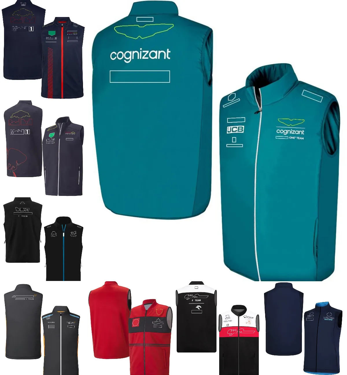 Race Car Jacket Performance Sleeveless Vest, Formula One Inspired Top ...