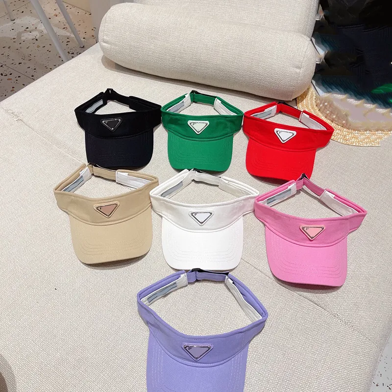 designer ball caps couple's inverted triangle label pure cotton empty ...