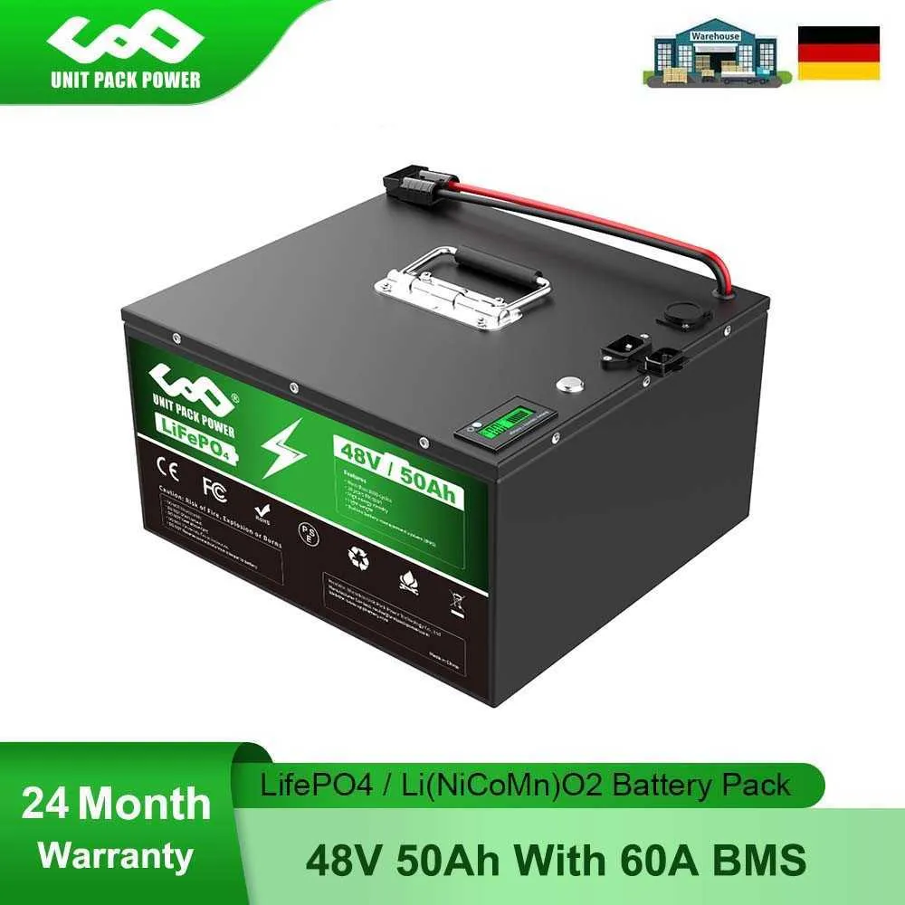 LifePo4 Lithium Battery Pack 48V 50AH لـ 1800W 1500W دراجة نارية/TRIKE ...