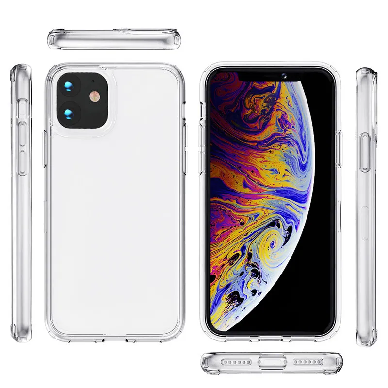 Transparent Acrylic TPU Phone Cases Clear Protective Covers For IPhone ...