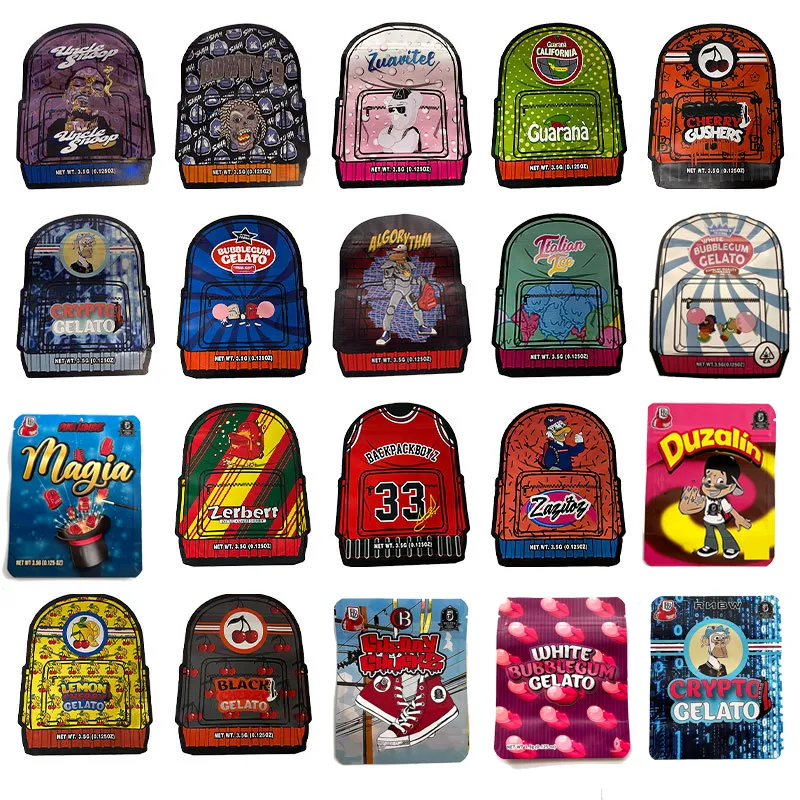 Wholesale Resealable 3.5g Mylar Chucky Backpack With Zipper Lock Unique ...