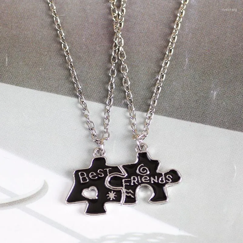 Sister Necklace Set - Matching Heart Pendants, Friendship Jewelry, Best ...