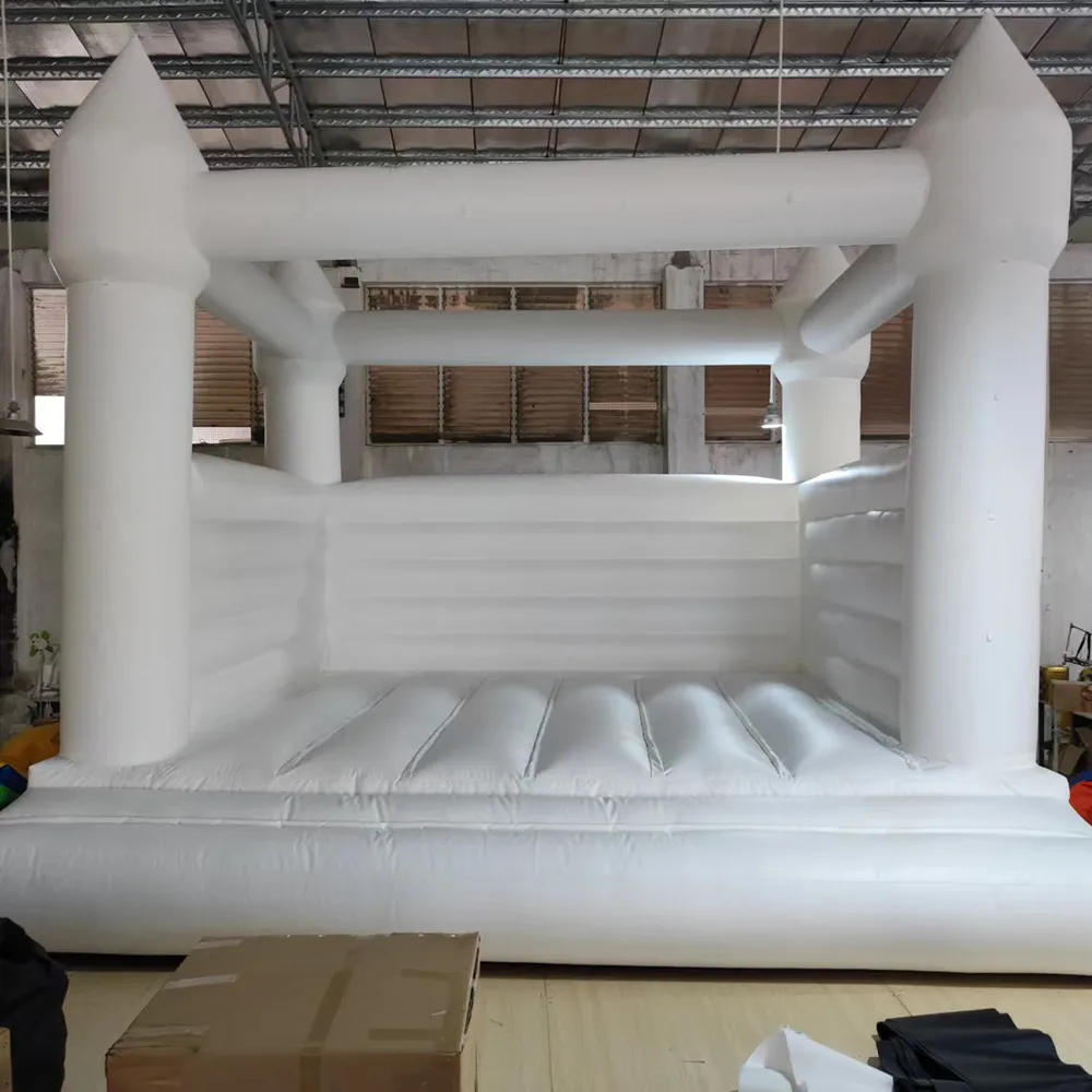 Colorful Macaron Inflatable Bouncer - Commercial Grade Outdoor Jumping ...