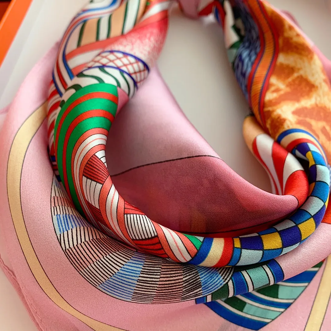Elegant Silk Scarf - Classic Letter Design, Soft & Warm, Fashionable ...