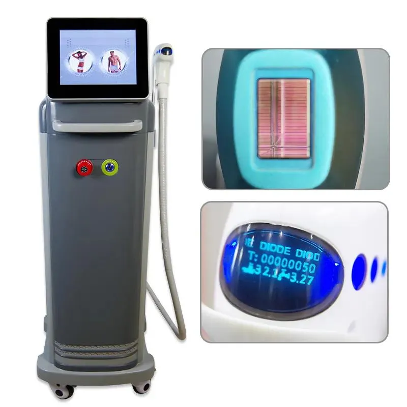 800W Ice Platinum Diode Laser Hair Removal Machine With Three ...