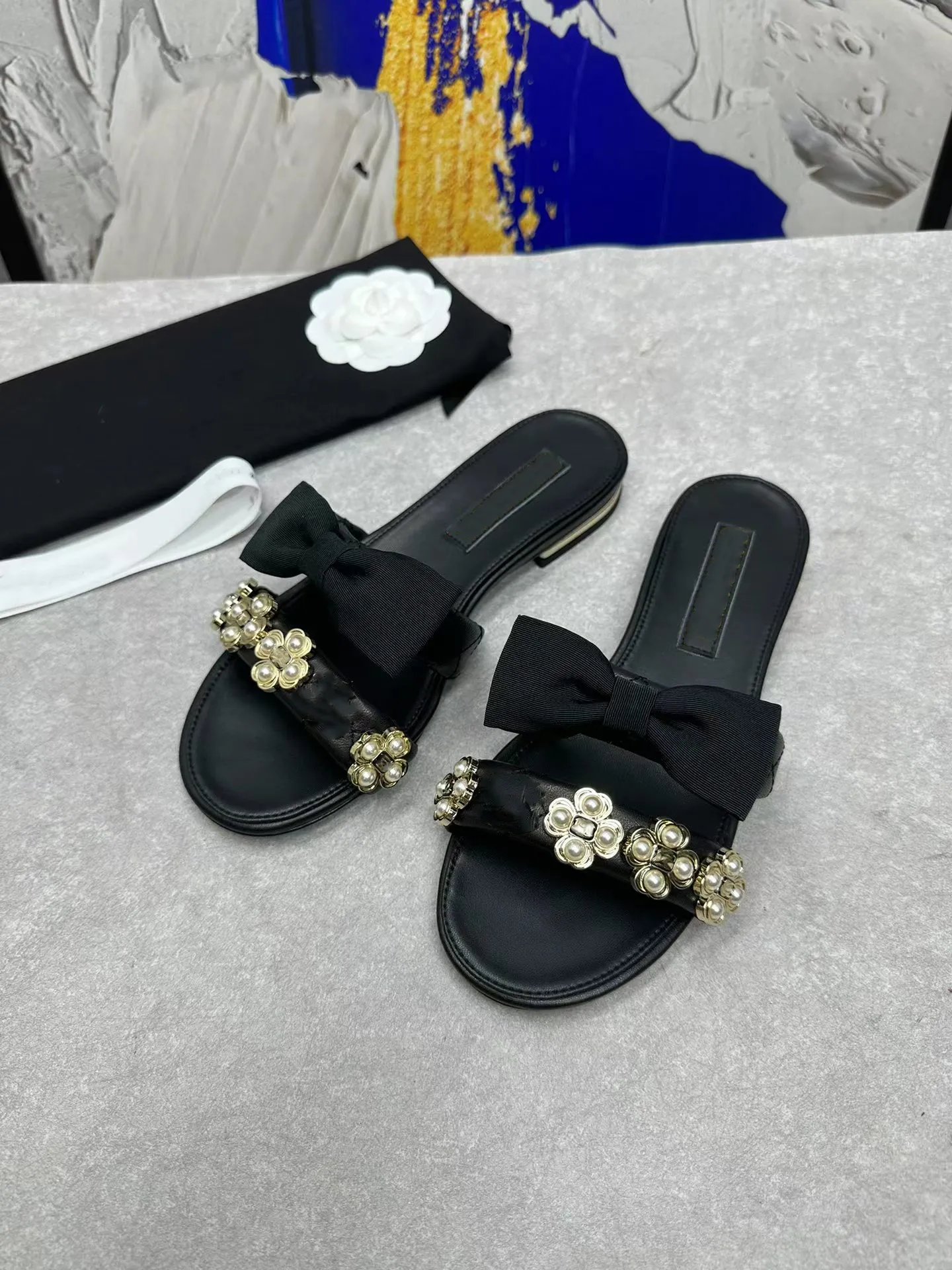 Stylish And Beautiful Slides: 25 Best Selling Embellished Flat Sandals ...