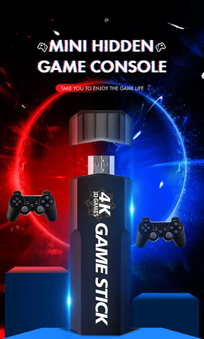 ₩37,963에서 M9 휴대용 비디오 게임 콘솔 GD10 무선 더블 컨트롤러 4K HD TV 레트로 게임 50 에뮬레이터 128G 40000 게임 PS1/N64/DC용 ...