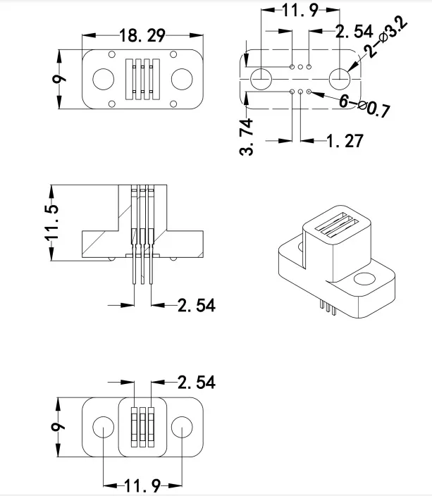 Wholesale Ic Test Socket 3 Pin 1 27mm Pitch Transistor Aging Test Seat Electric Socket Tester