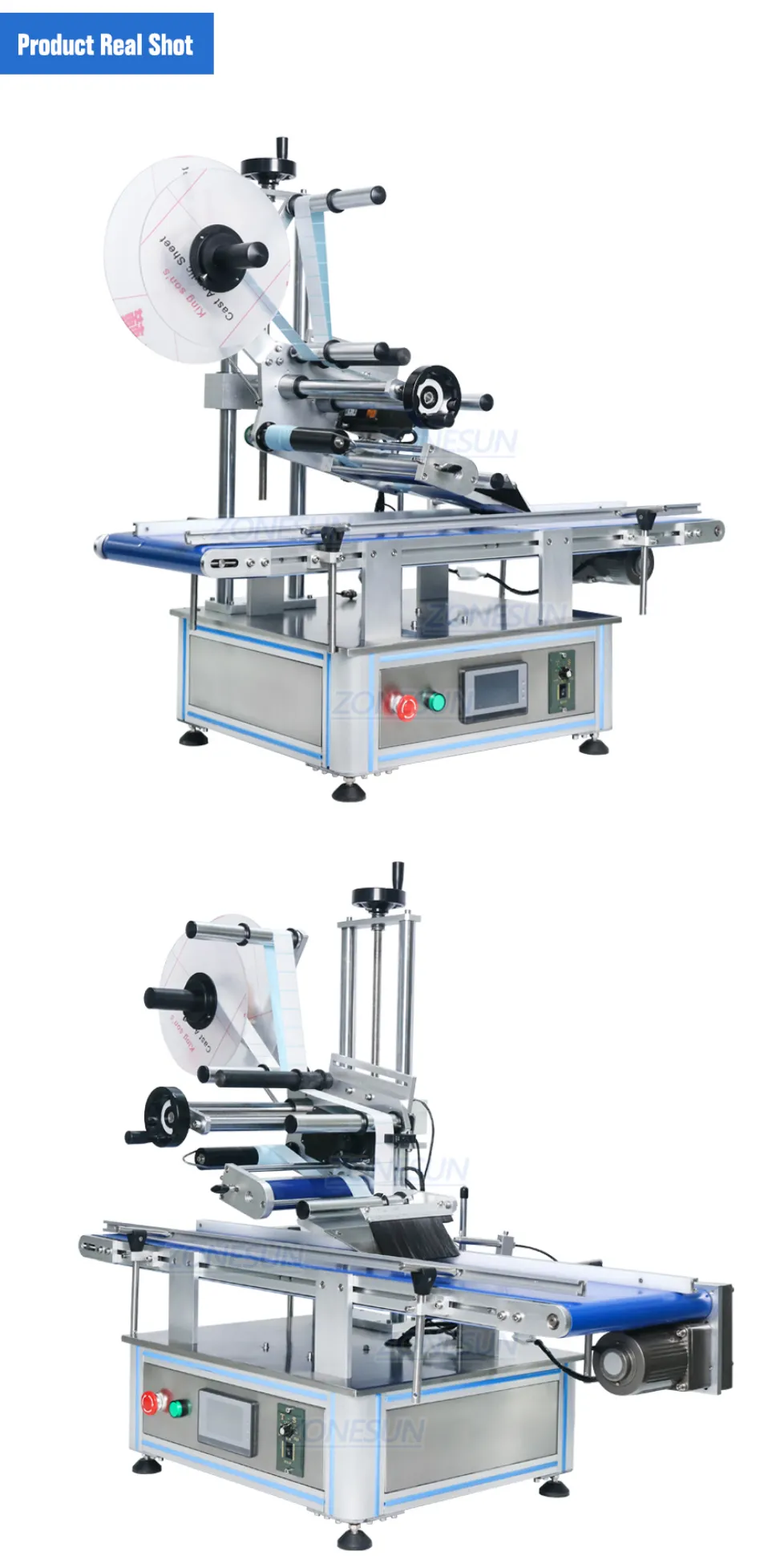 Wholesale ZONESUN Automatic ZS TB150PB Flat Surface Card Paper Pouch Labeling Machine Box Book ...