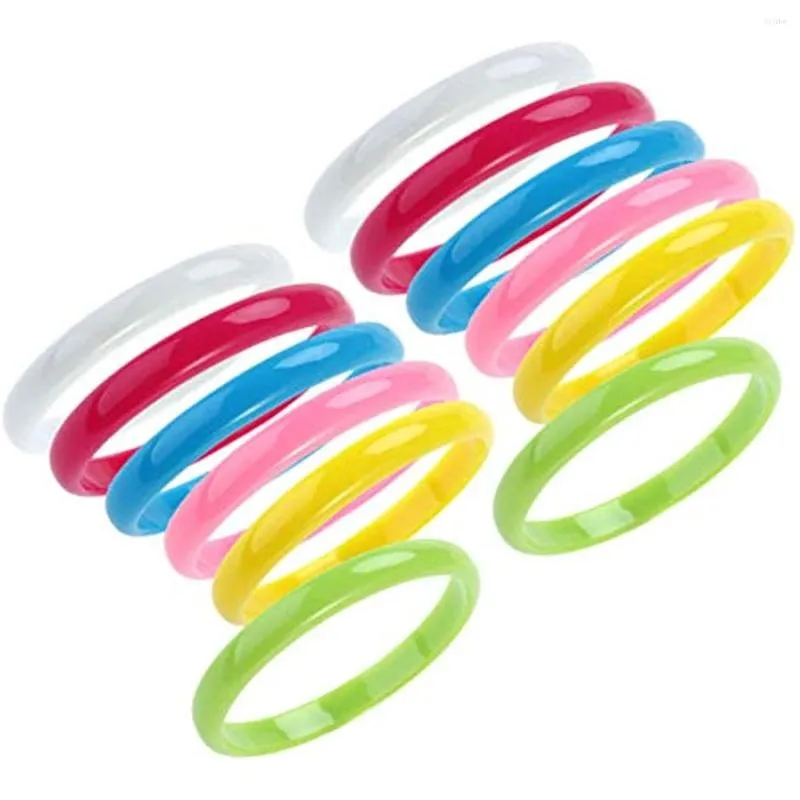 Candy Colored Plastic Plastic Bangle Bracelets Set For Women And Girls ...