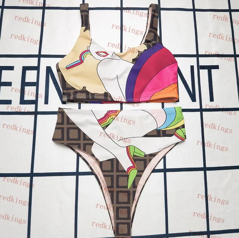 Full Letters Bodysuit Swimwear Women Designer Bikini Swimsuit Brand ...