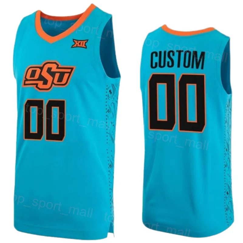 College Basketball Oklahoma State Cowboys Jersey 1 Bryce Thompson 22 ...