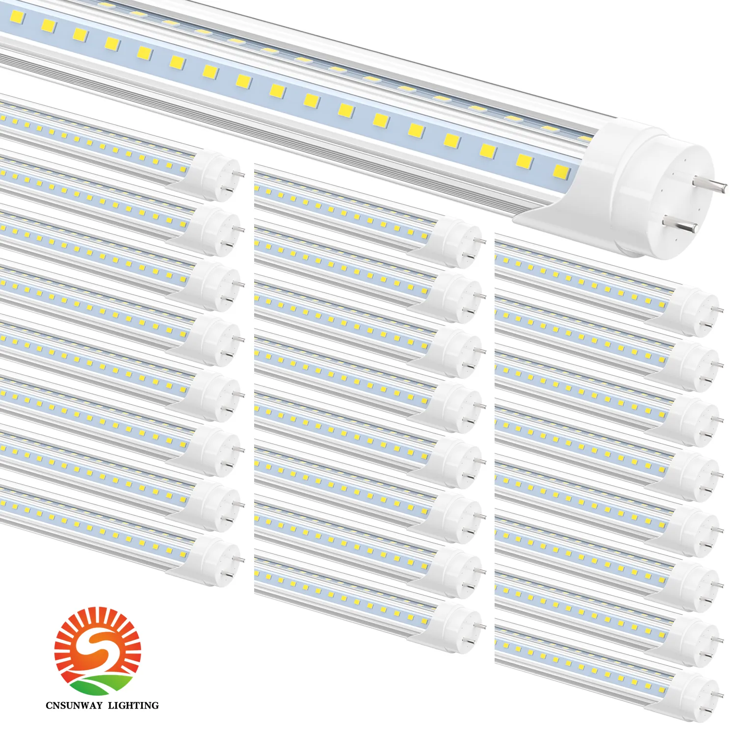 G13 R17D T8 Led Tube Light Double Sides 4ft 5ft 6ft 8ft Cooler Lighting ...