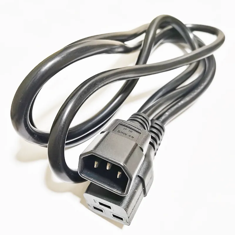 1.8M N64 Power Cord Cable Male To Female C14 To C19 Cord For PDU/UPS ...