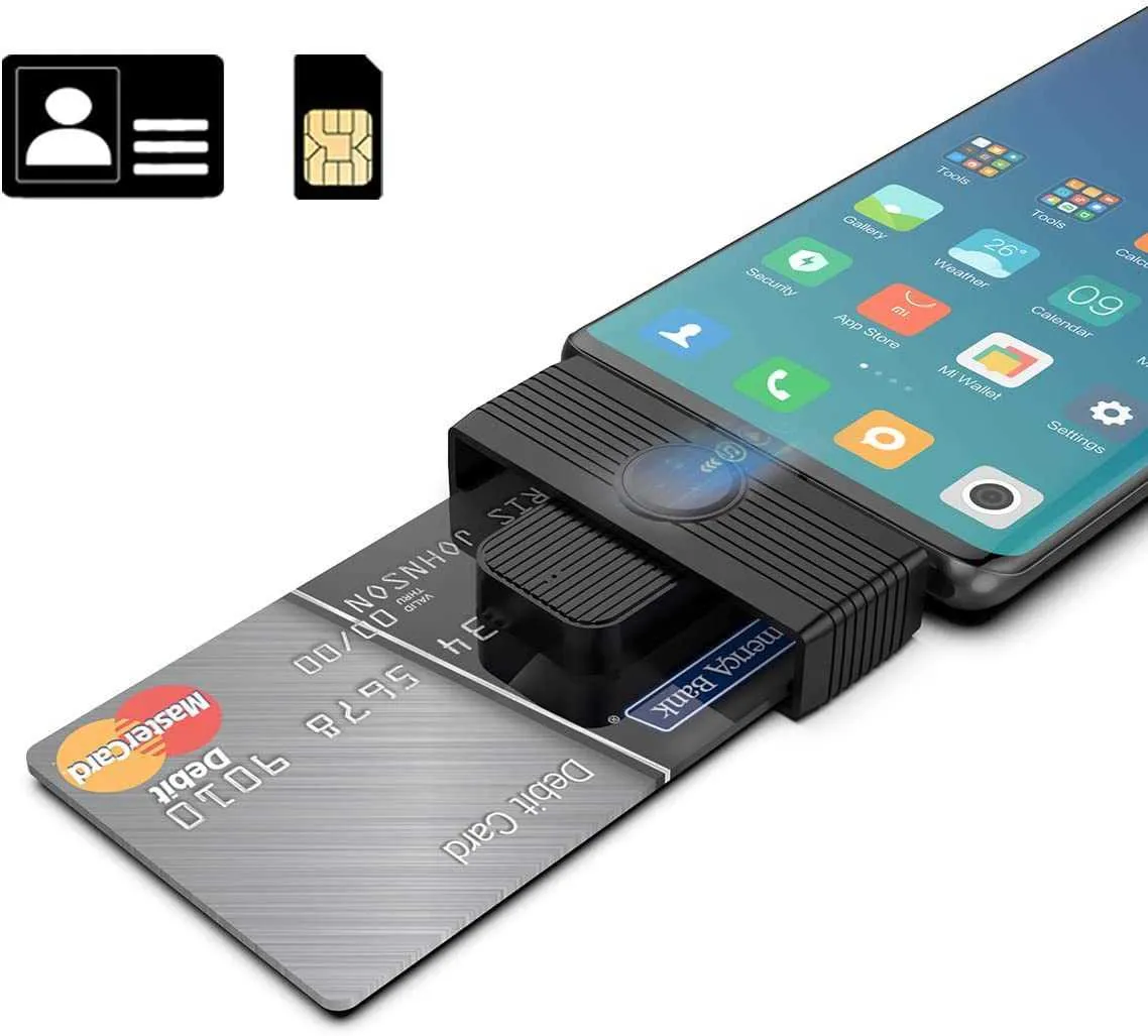 Lector De Tarjetas Inteligentes Rocketek/USB SMART SIM/ID/CAC Smart ...