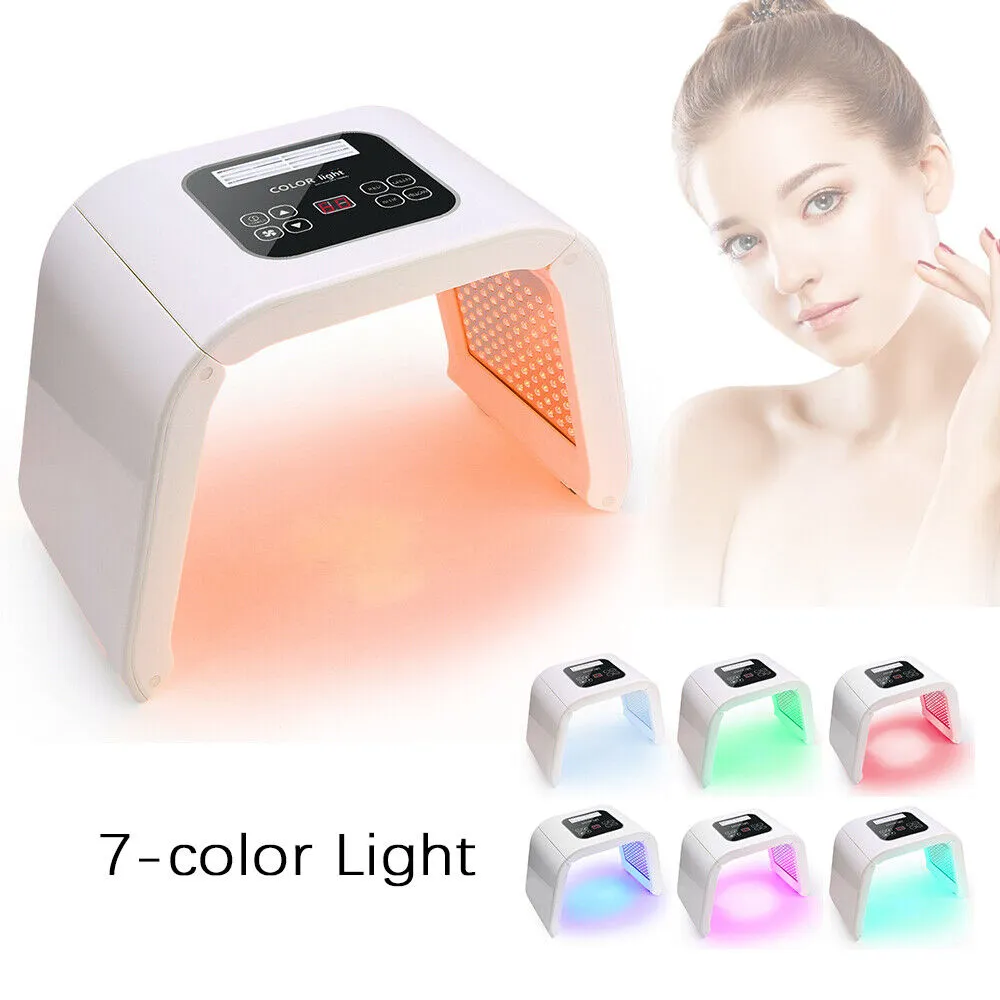 7-in-1 LED Facial Mask Multi-Color Light Therapy Skin Rejuvenation ...