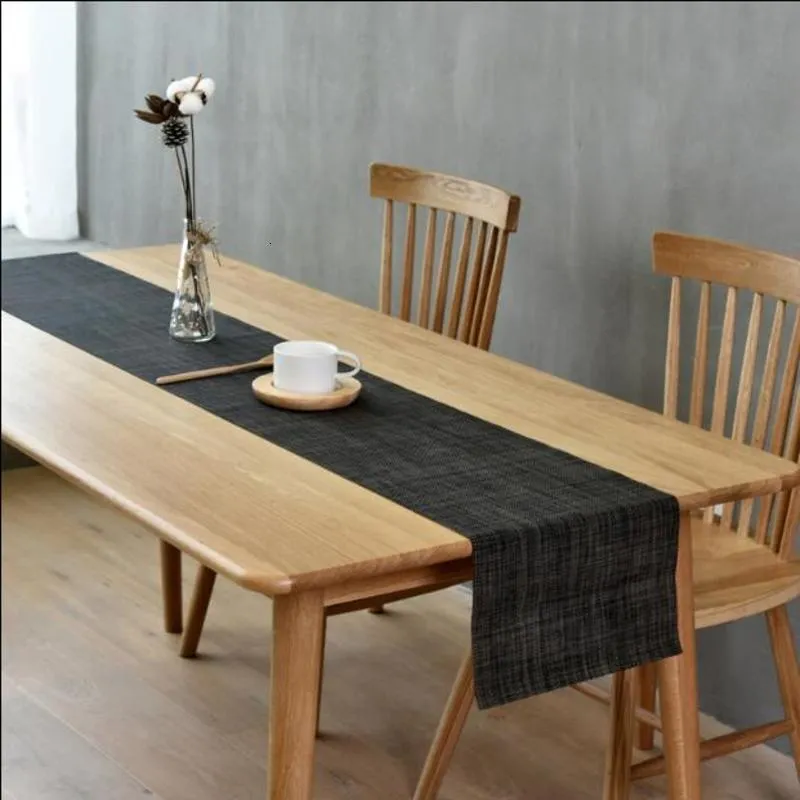 Wipe Clean PVC Table Runner - Heat Resistant, Non-Slip Dining Table ...