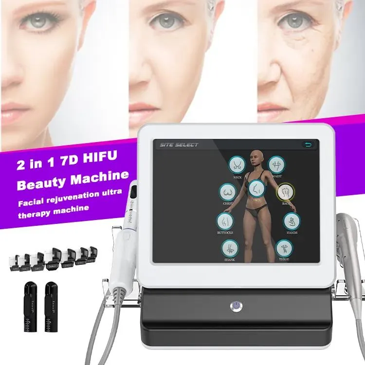 Newest Professional 9D Hifu 7D Focused Ultrasound Slimming Machine Newest 7D Hifu Body And Face ...