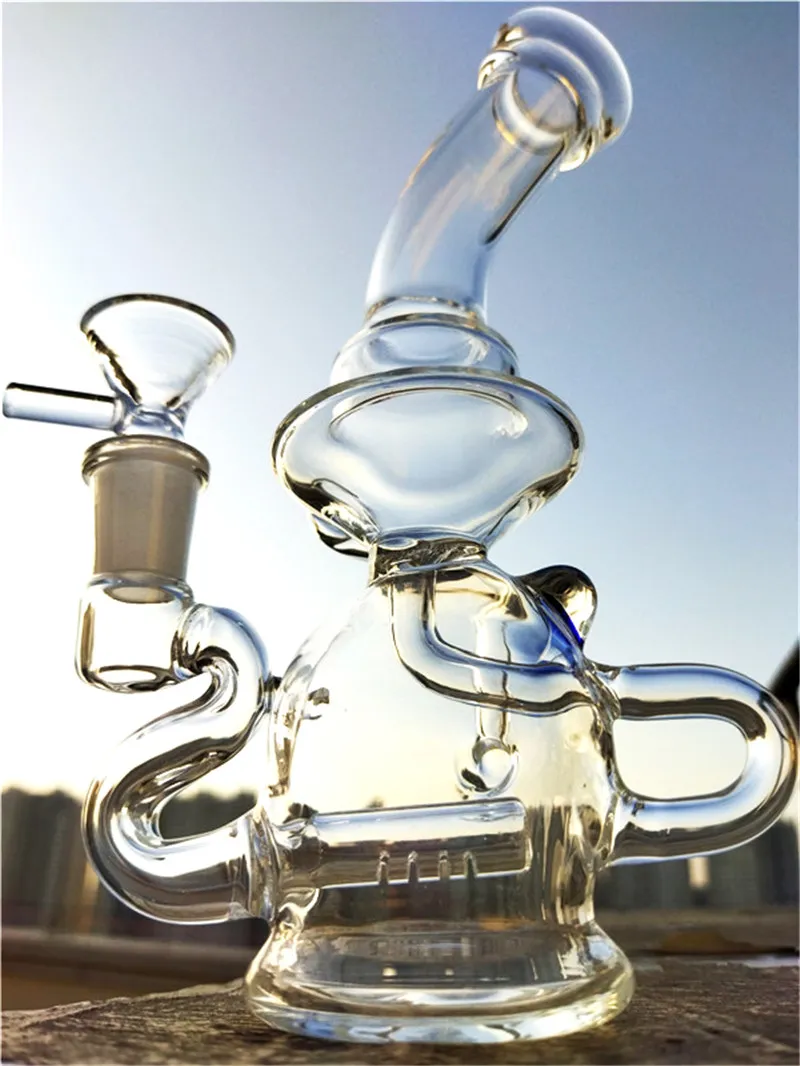 Wholesale Glass Bong With Clear Round Base, 14mm Joint Bowl, Inline ...