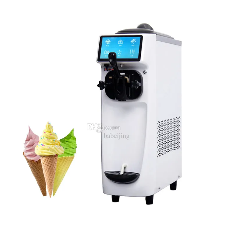 Commercial Ice Cream Maker Machine: 22L/H Soft Serve Ice Cream Machine ...