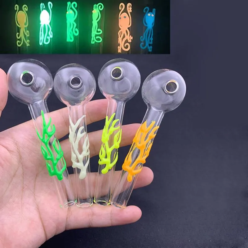 Glow In The Dark Pyrex Glass Oil Burner Pipe 4Inch 30mm Ball Cheap ...