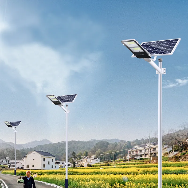 300W Solar Street Light - Dusk to Dawn LED Outdoor Light, 6500K ...