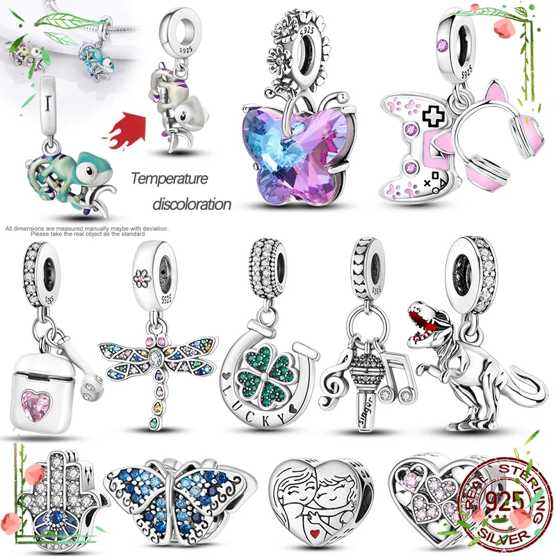 925 Sterling Silver Mini Dog Bead Charm - DIY Bracelet Jewelry, Best ...