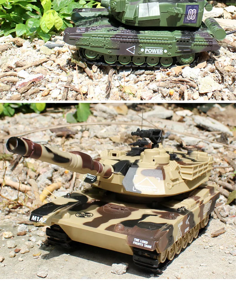 Interactive Electric RC Battle Tank With Remote Control And Heavy Duty ...