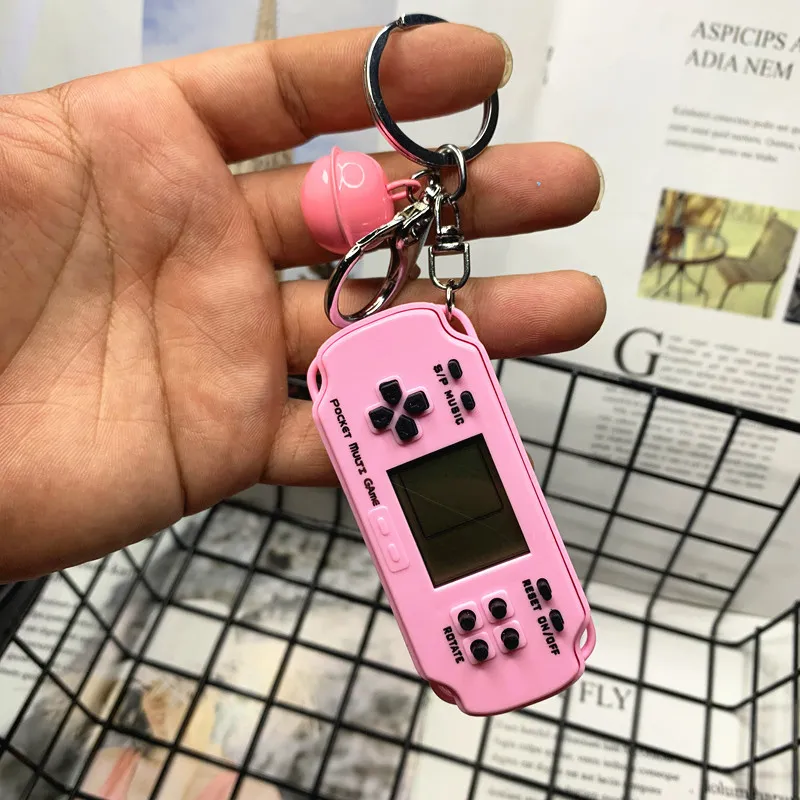 Retro Handheld Game Console Keychain Mini Video Game Console With 26 ...