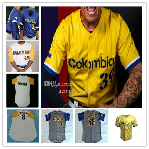 Team Colombia Baseball Jerseys Oscar Mercado, Julio... From Anobleshoes ...