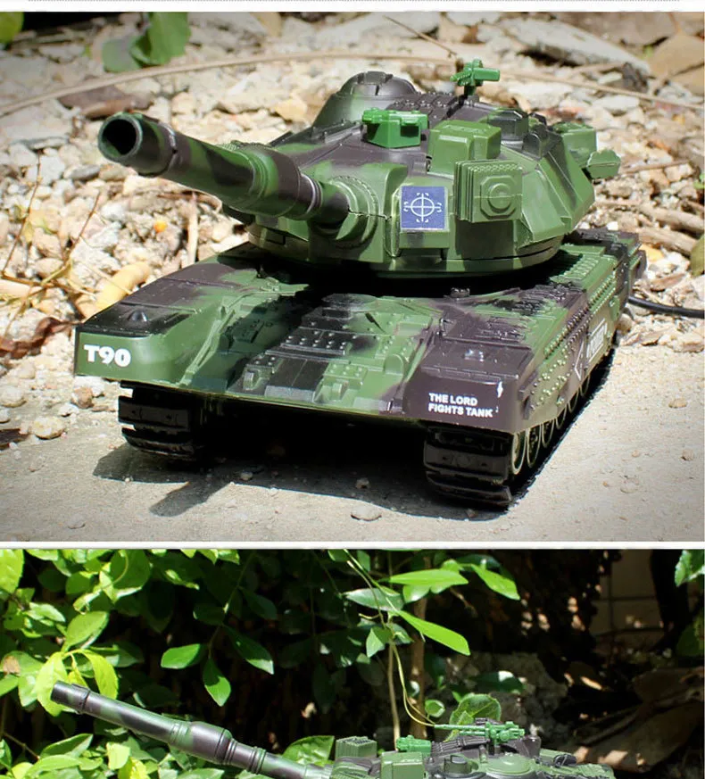 Interactive Electric RC Battle Tank With Remote Control And Heavy Duty ...