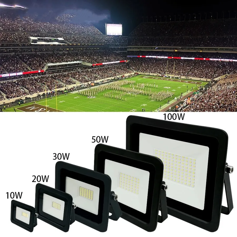 Waterproof LED Flood Light - 10W-100W Outdoor Security Lighting, IP68 ...