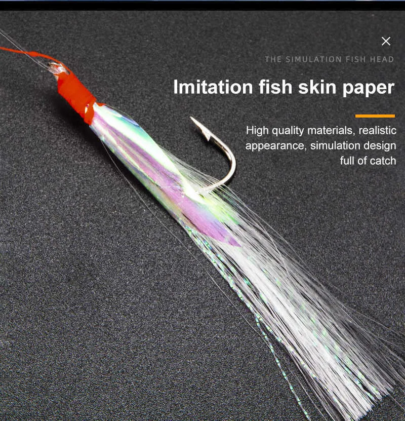 Premium Barbed Sea Fishing Hooks: Mackerel, Bass, Cod Lures - Shop Now ...